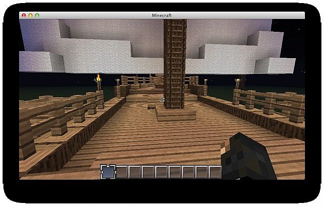 Hexxit ship schematic Minecraft Map