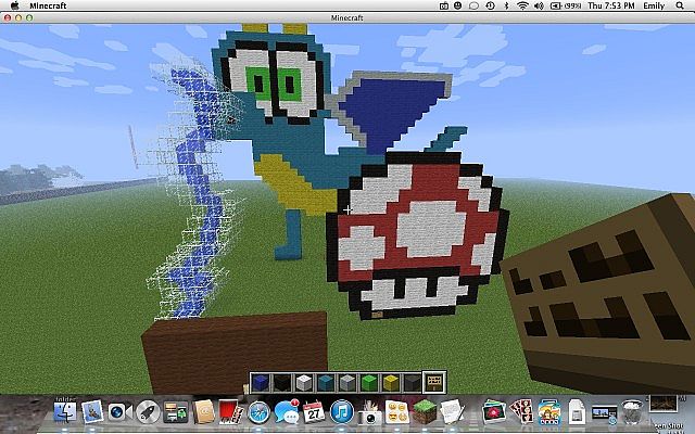 pixel art Minecraft Map