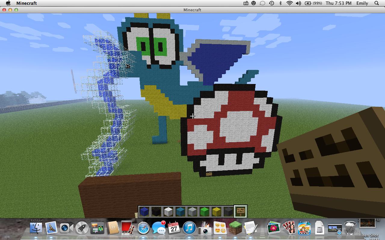 pixel art Minecraft Map