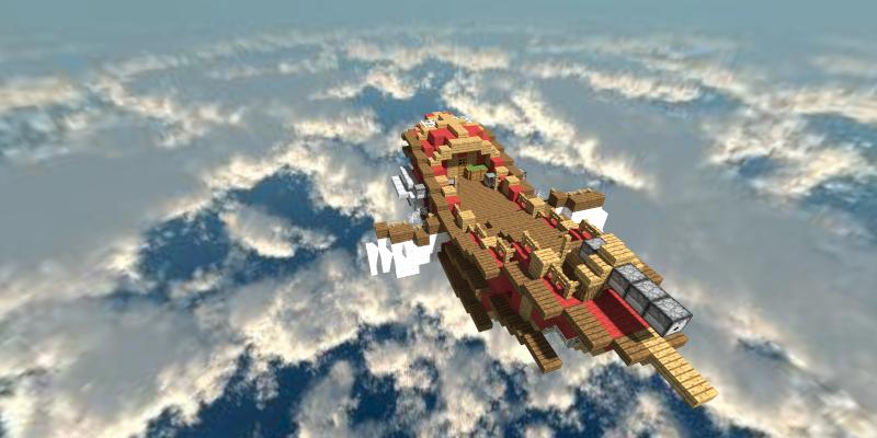 "Sky Patroller" an airship by DemoDwarfz Minecraft Map