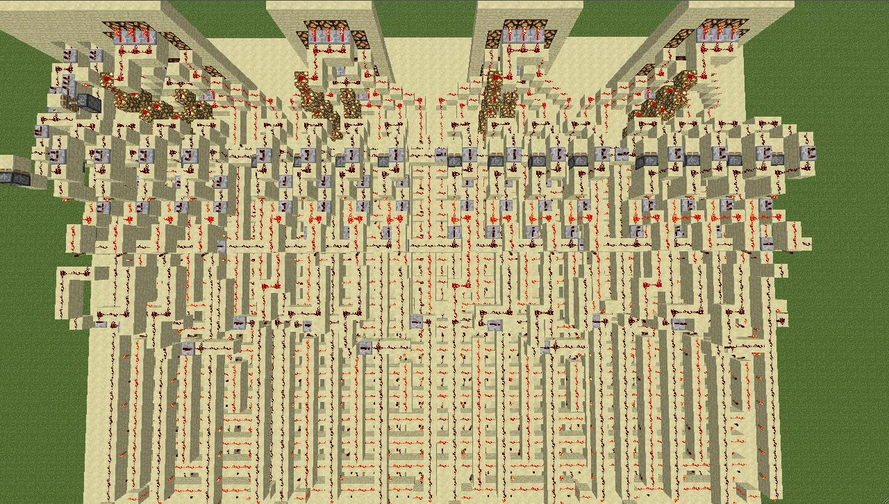 [STACKABLE][COMPACT][FAST] Hexadecimal Counter With Display Minecraft Map