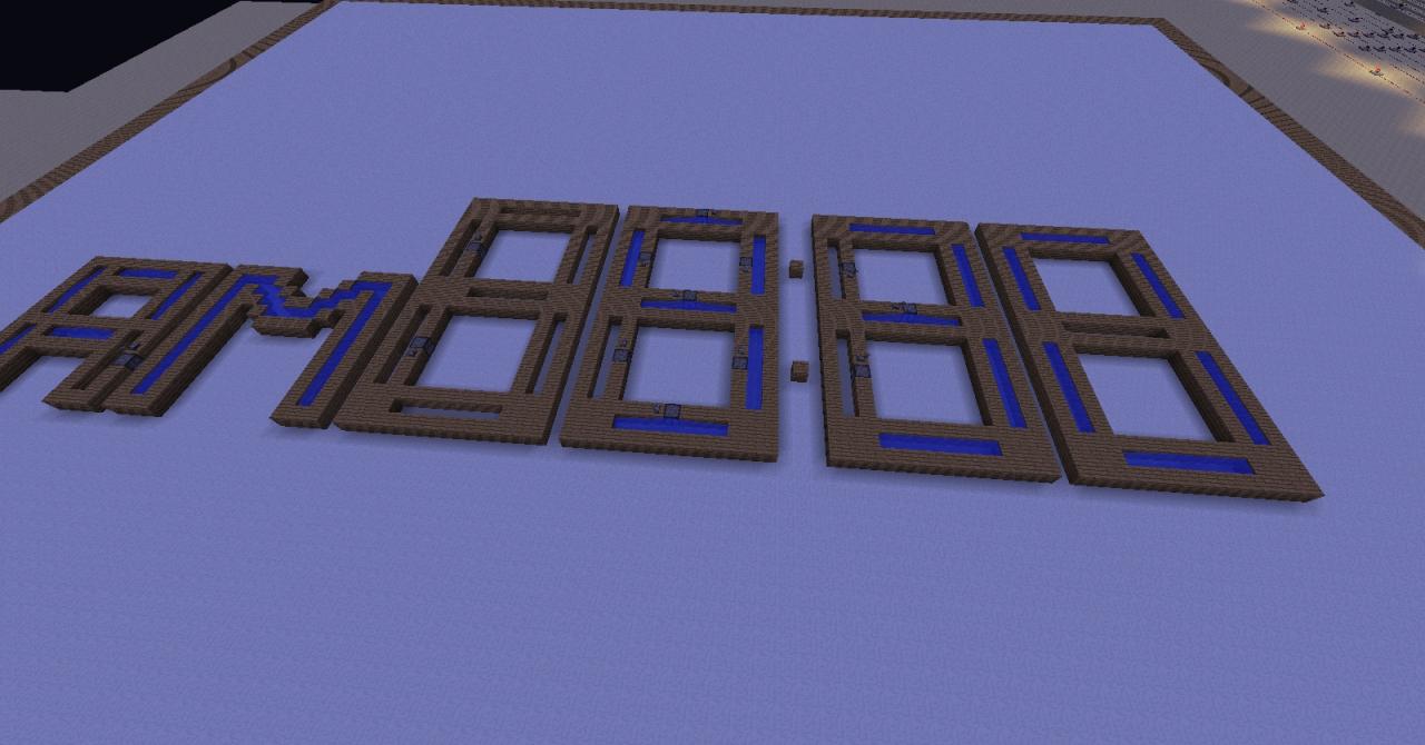 Digital Wrist Watch in Minecraft Minecraft Map