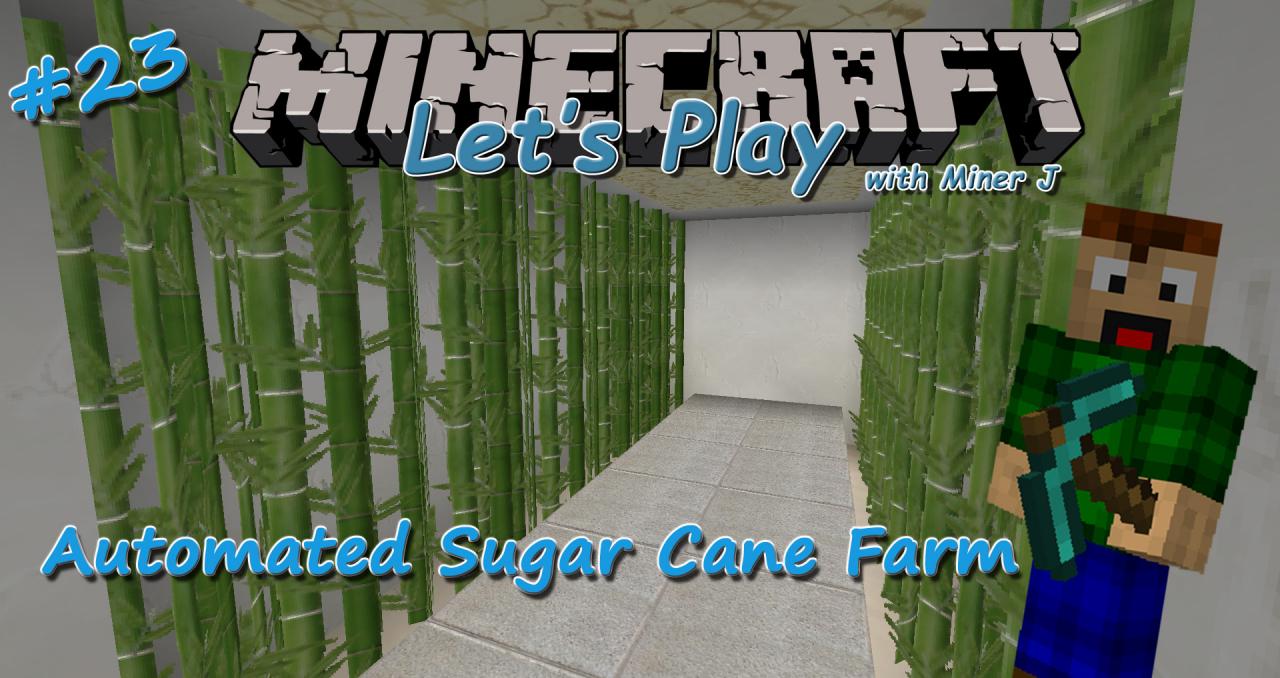 Automated Sugar Cane Farm. Minecraft Map
