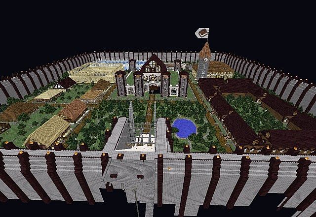 Bagrid Fortress (server spawn) Minecraft Map