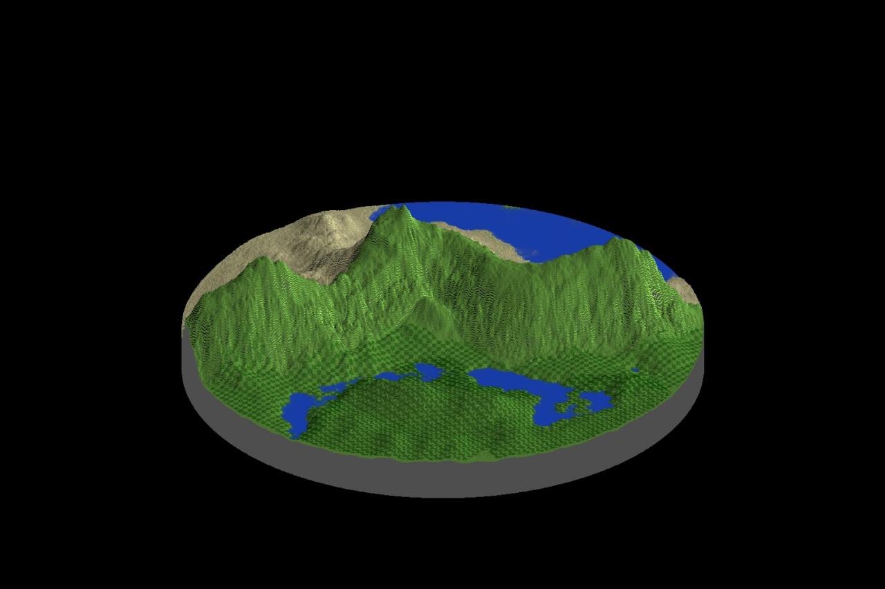 landscape desert/jungle Minecraft Map