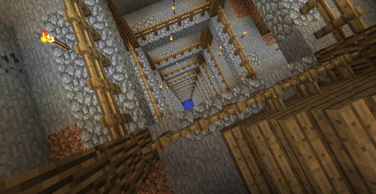 Underground Town Minecraft Map