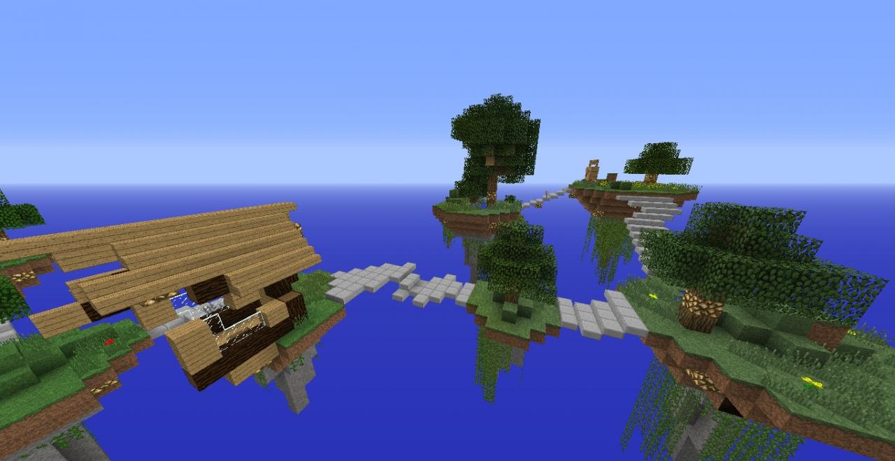 Hershell, the floating islands [Spawn Idea] Minecraft Map