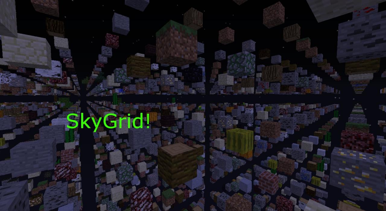 SkyBlock, SkyGrid, survival and minigames! MINICRAFT Minecraft Server