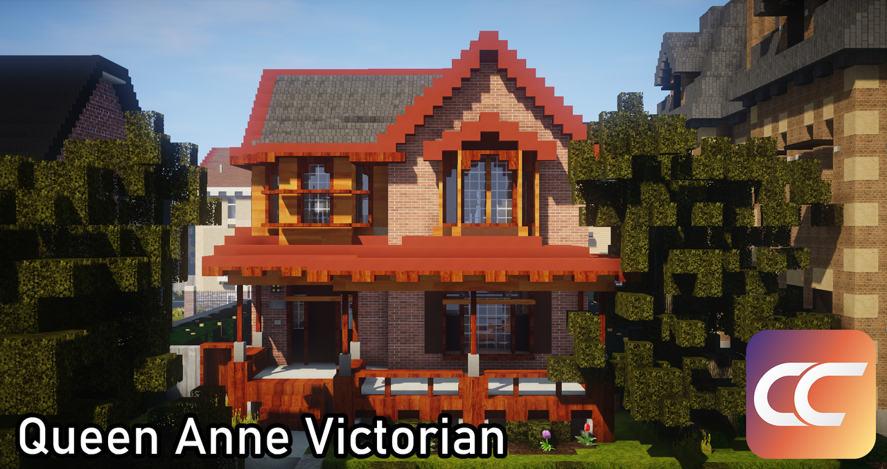 Queen Anne Victorian | By: Sami3t | CCS Minecraft Map