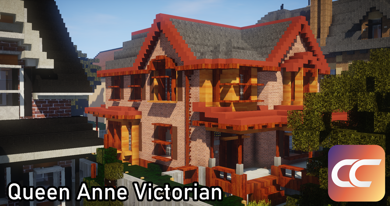 Queen Anne Victorian | By: Sami3t | CCS Minecraft Map