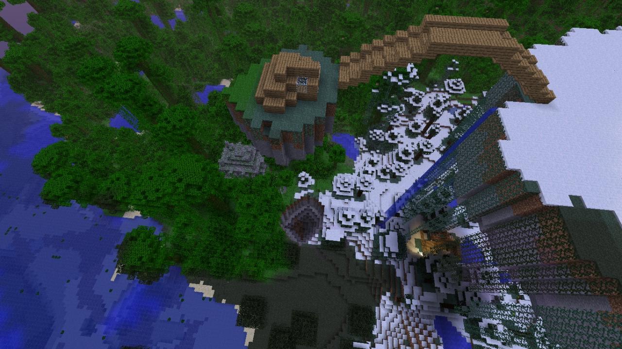 The floating islands of life Minecraft Map