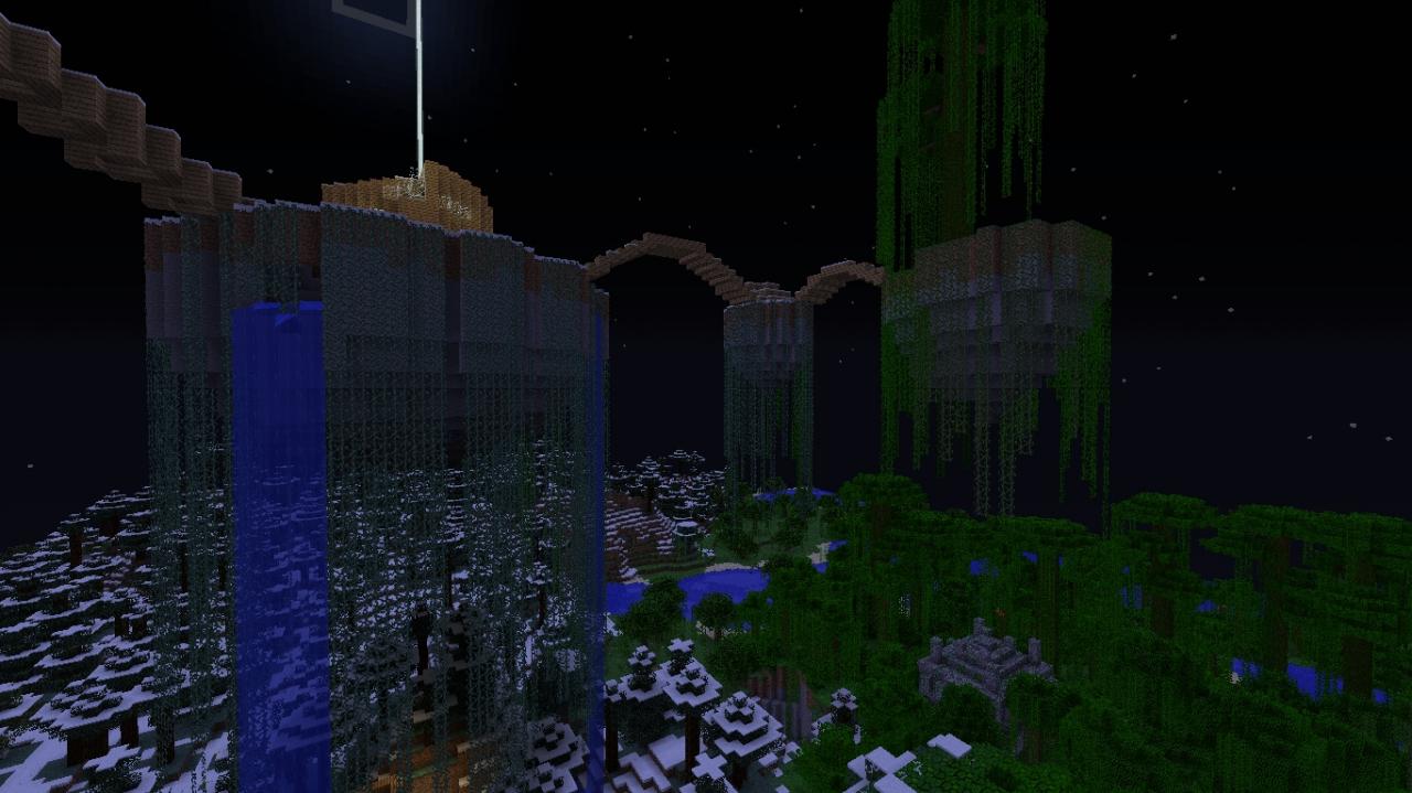 The floating islands of life Minecraft Map