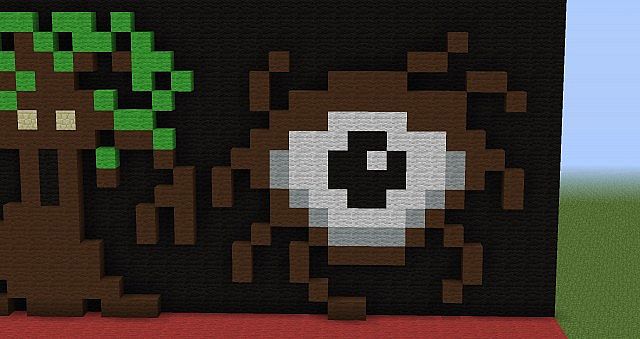 ROTMG God Pixel Art 1 Minecraft Map