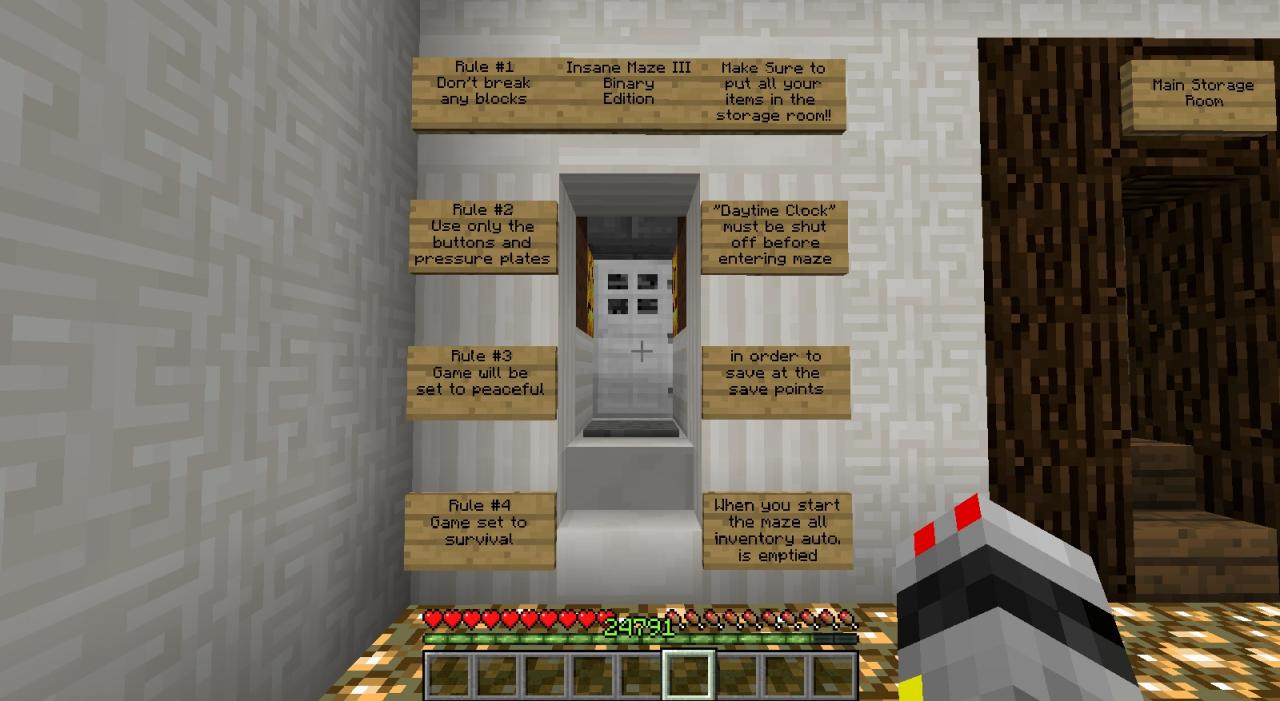 Insane Maze III Minecraft Map