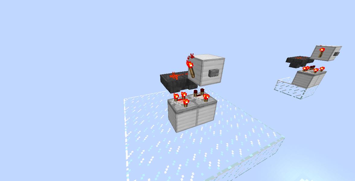 Smallest pistonless T FlipFlop Minecraft Map