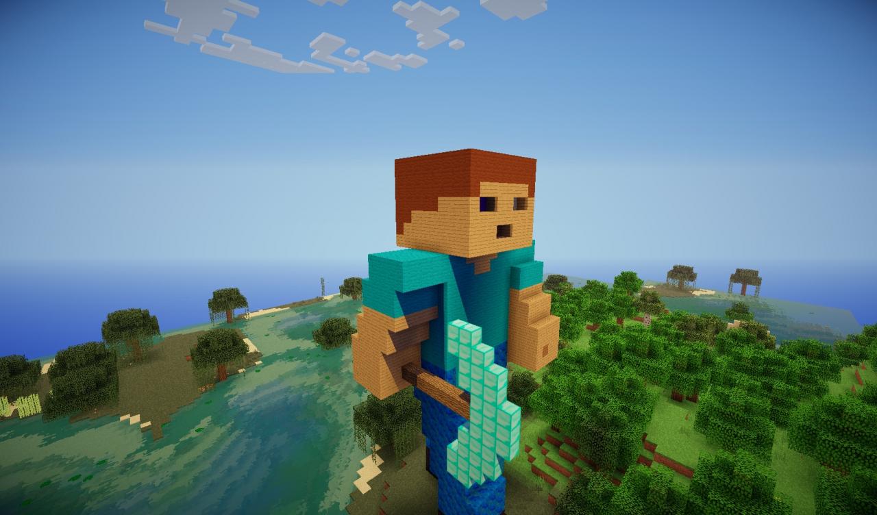 Giant Minecraft Person Minecraft Map