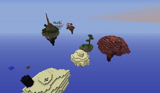 Adventures Map Floating Island Biomes Minecraft Map