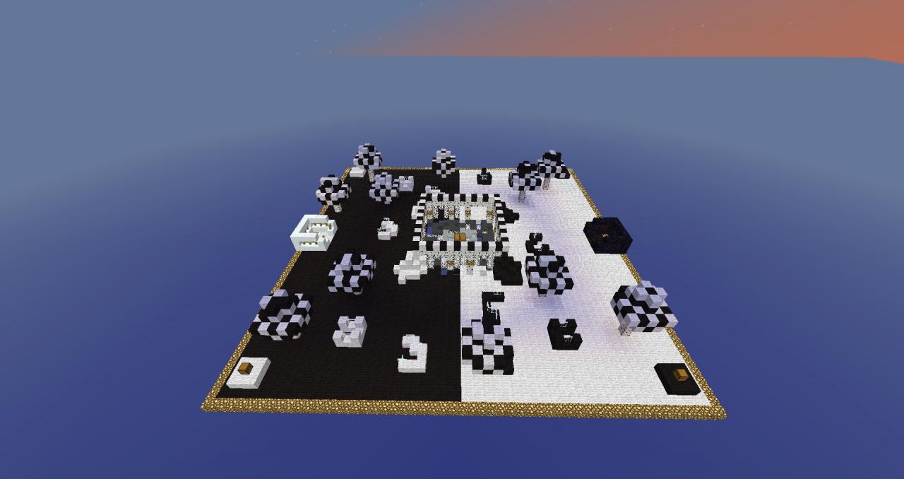 Blitz map: Black & White Minecraft Map