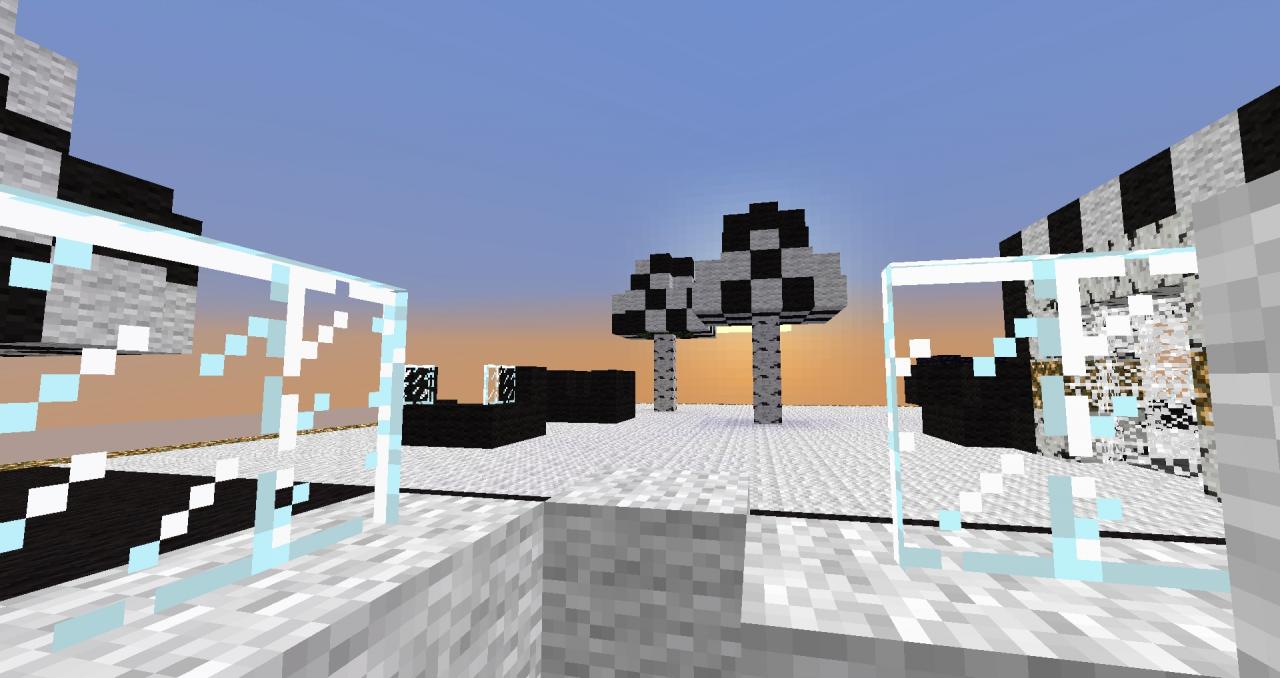 Blitz map: Black & White Minecraft Map