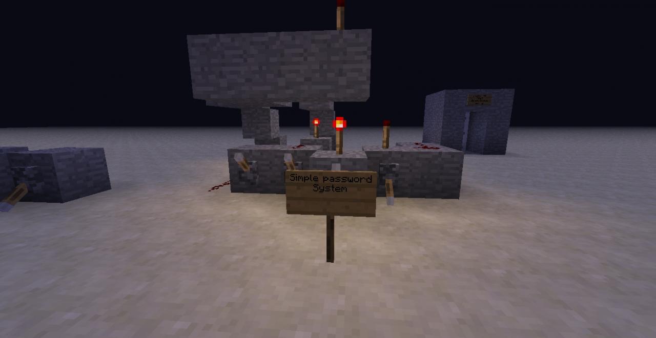 Simple Redstone Lock Minecraft Map