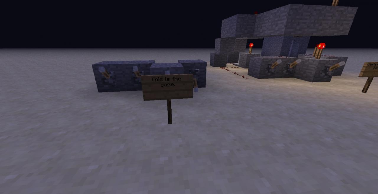 Simple Redstone Lock Minecraft Map