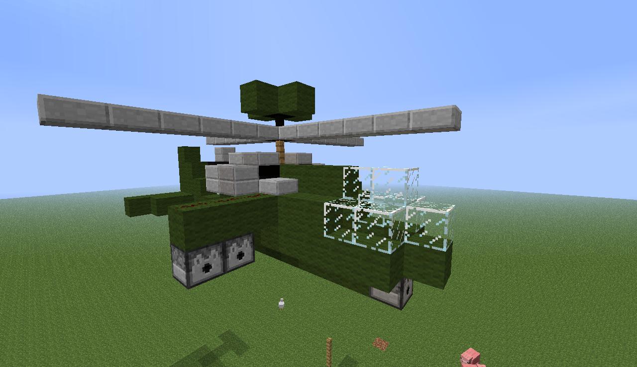 Apache Attack Helicopter[Shoots] Minecraft Map