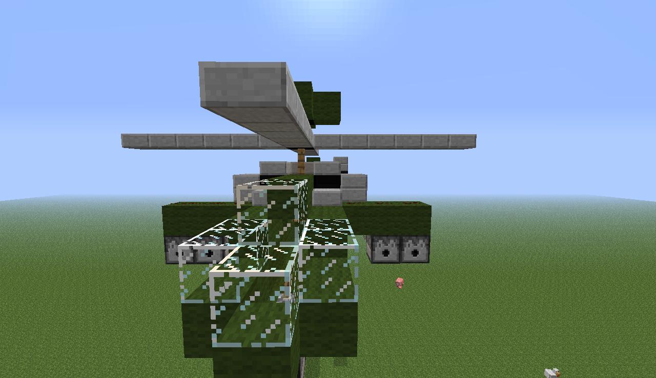 Apache Attack Helicopter[Shoots] Minecraft Map