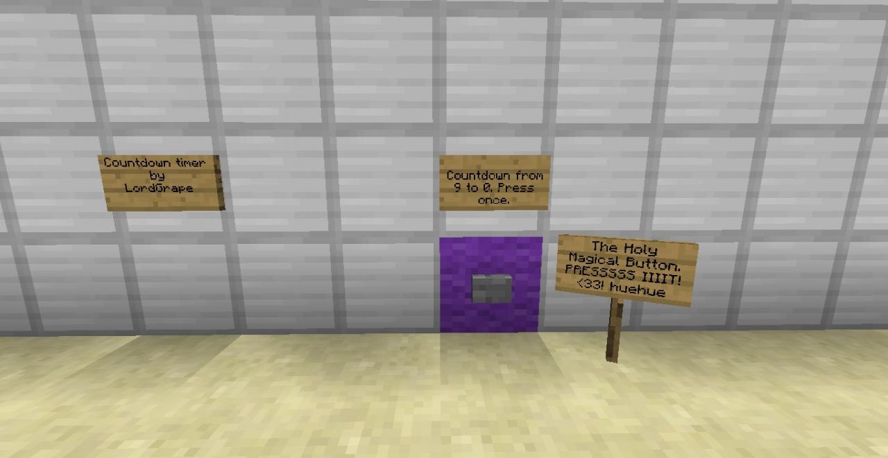 One digit redstone counter Minecraft Map