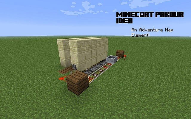 Minecart Parkour Idea (Adventure Map Element) Minecraft Map
