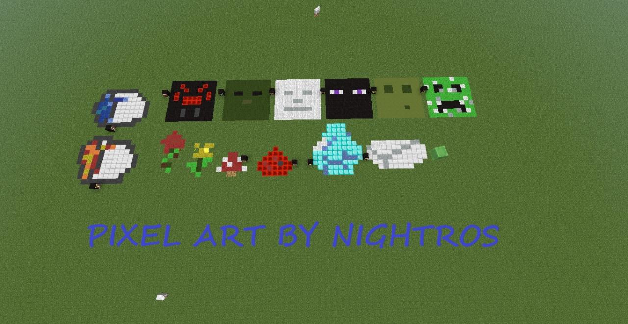 Pixel Art Map Minecraft Map