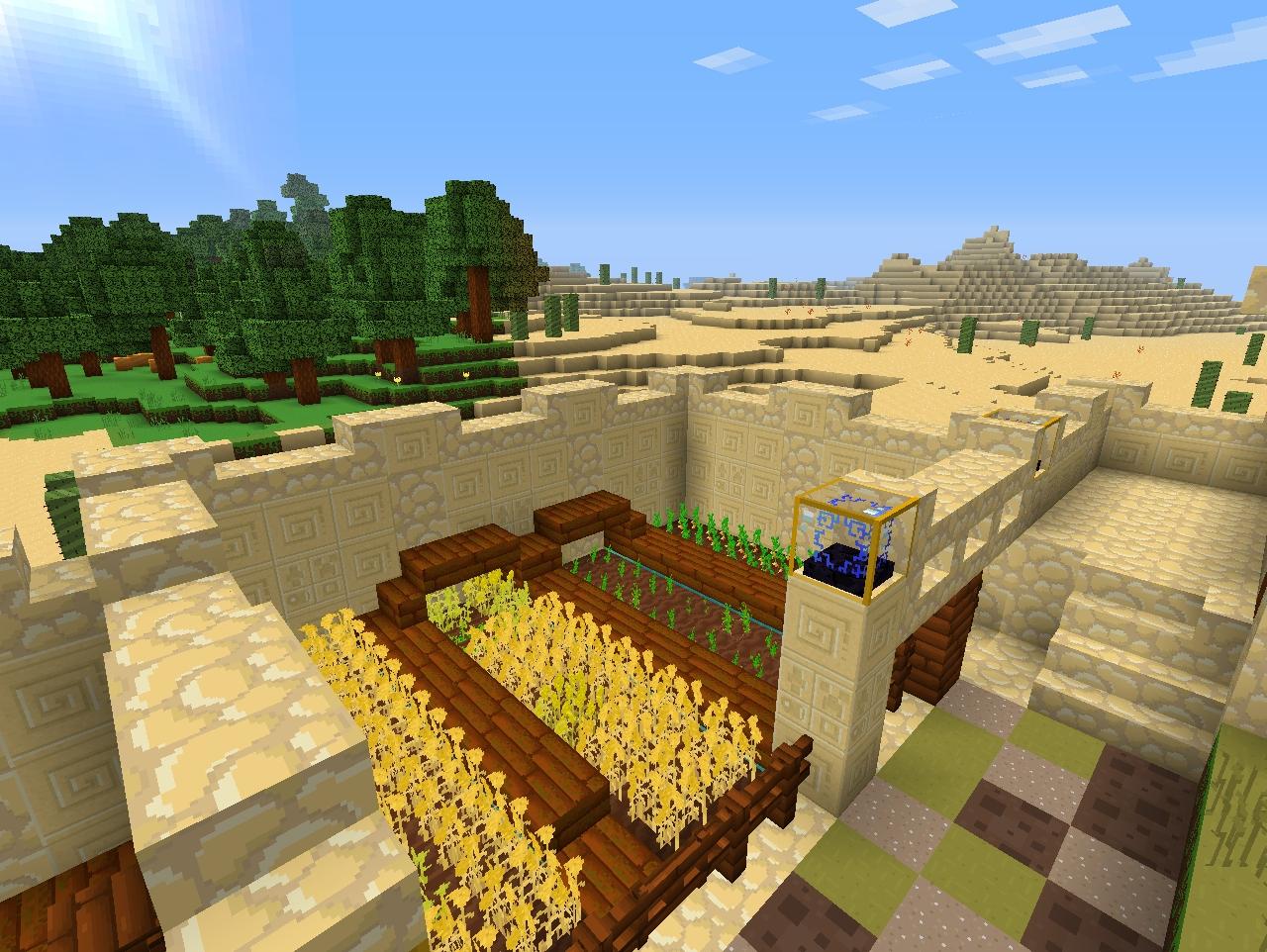 Pimped Sand Village. Minecraft Map