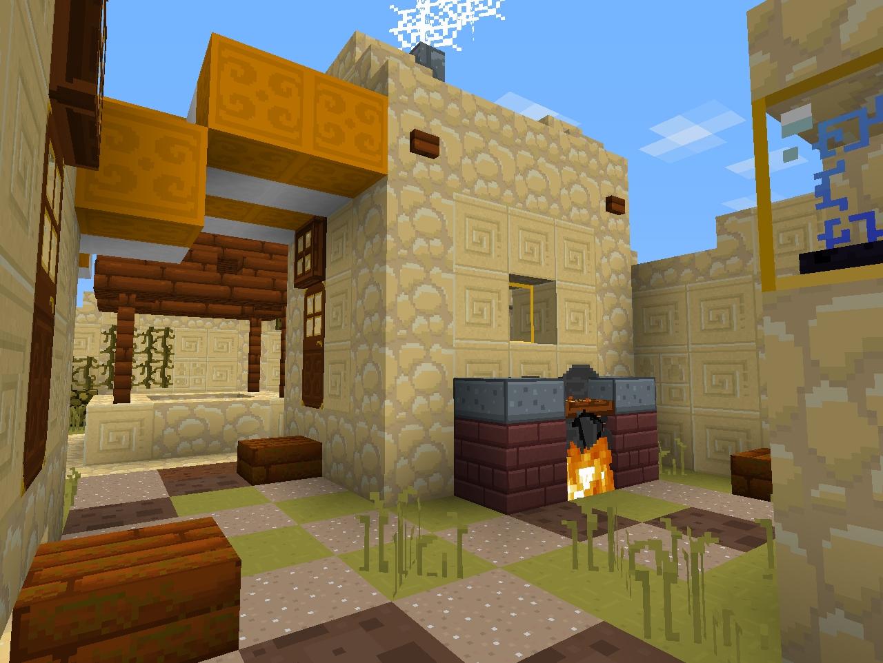 Pimped Sand Village. Minecraft Map