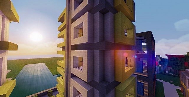 Snake | modern build | Minecraft Map