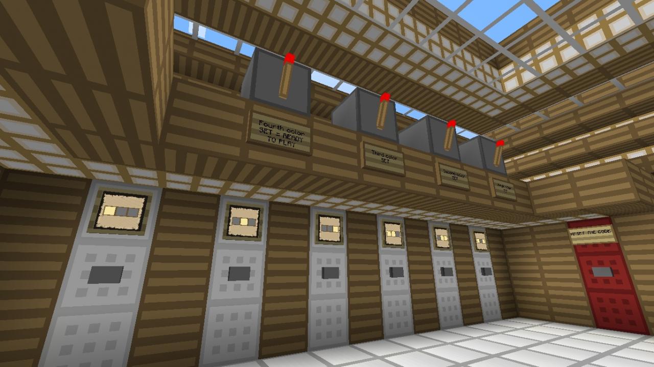 [1.6.1] Mastermind the minigame (programmable, 6 colors, display) Minecraft Map