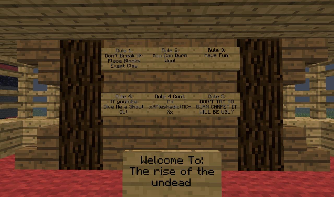 The rise of the undead Minecraft Map