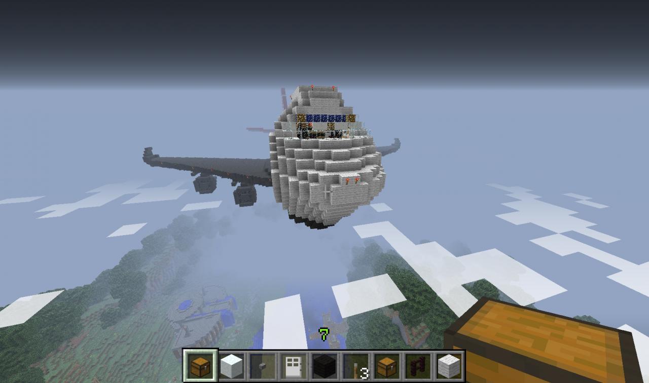 747 Project. My First Plane Minecraft Map
