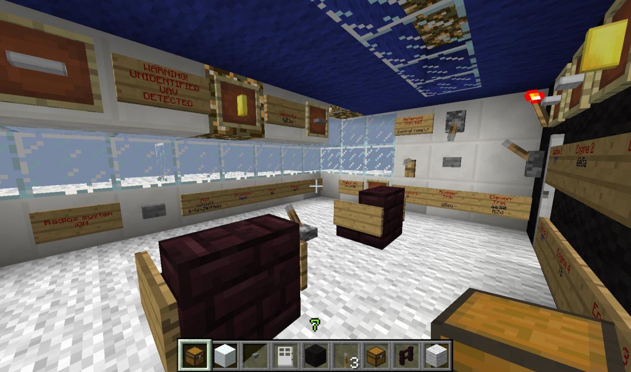 747 Project. My First Plane Minecraft Map
