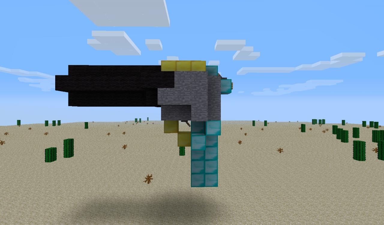 automatic shooting gun Minecraft Map