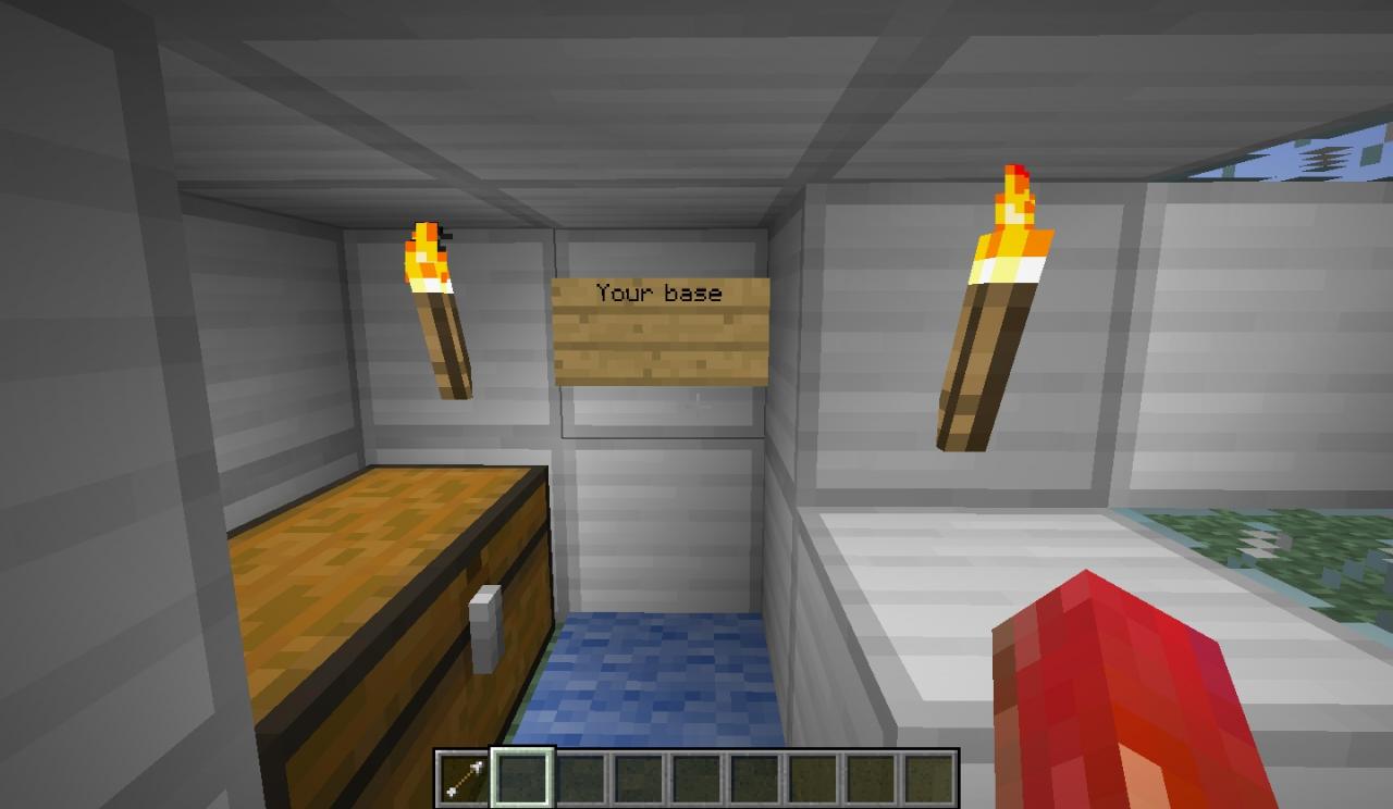 Secret base entrance#1: arrow key Minecraft Map