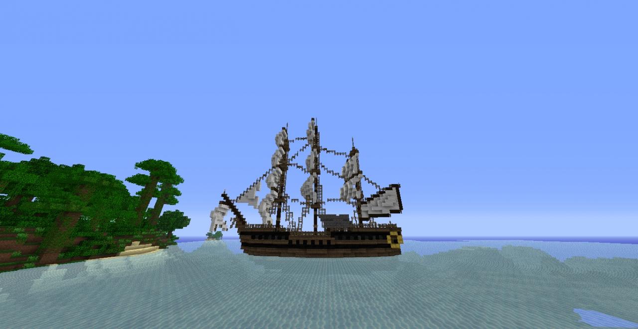 18th Century Ship (First Go) Minecraft Map