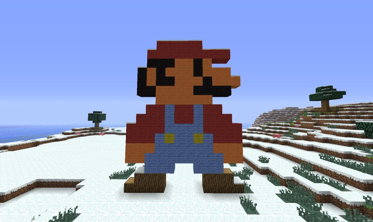 MARIO Pixel Art Minecraft Map