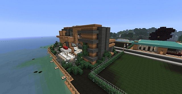 Modern Shore House Minecraft Map