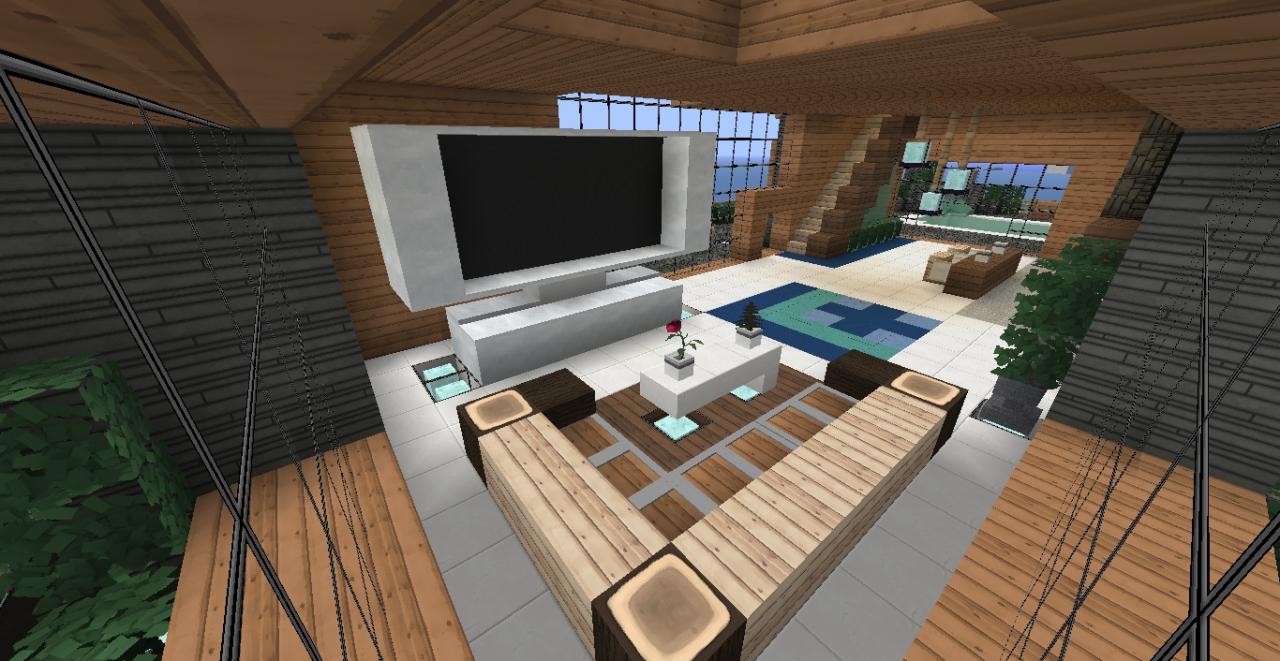 Modern Shore House Minecraft Map