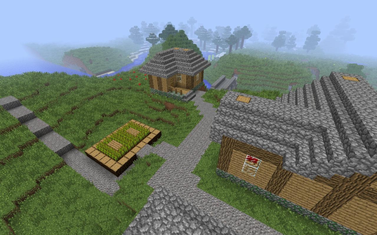 A mini settlement Minecraft Map