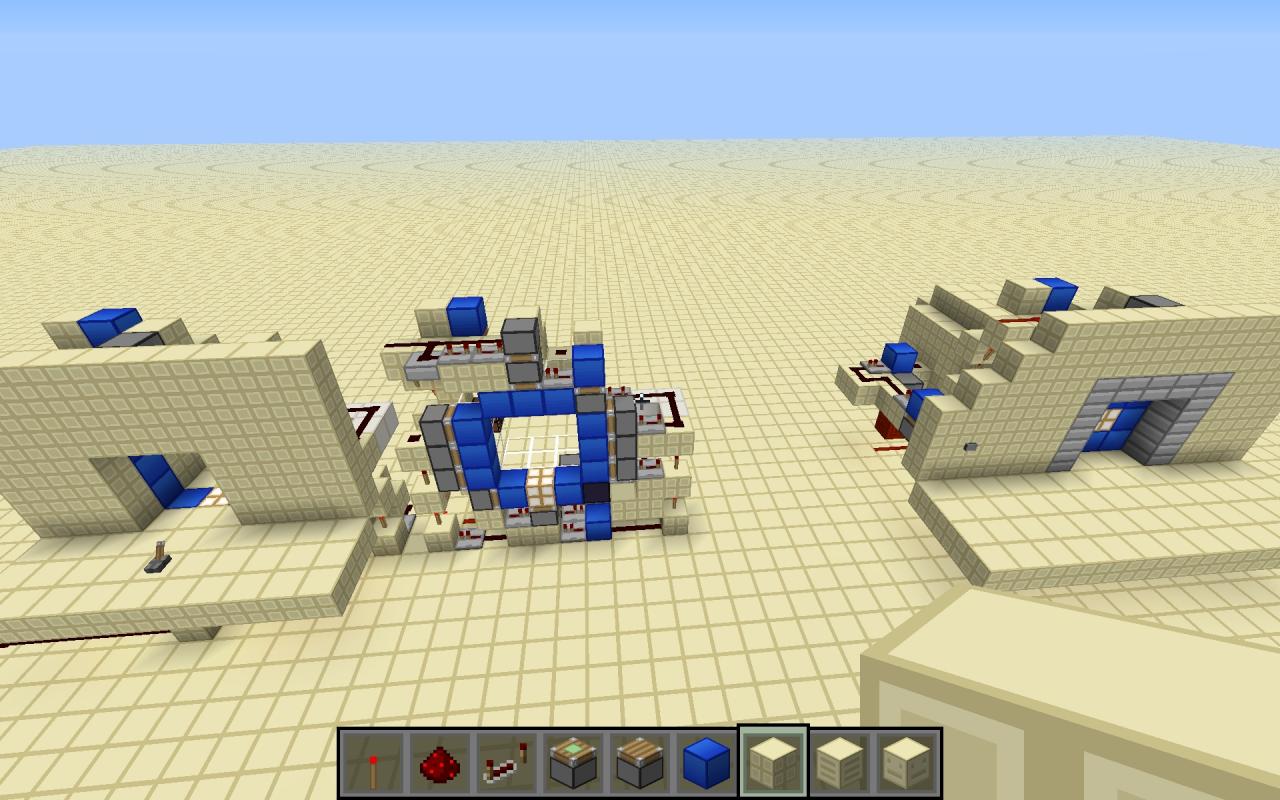 3x3 piston door Minecraft Map