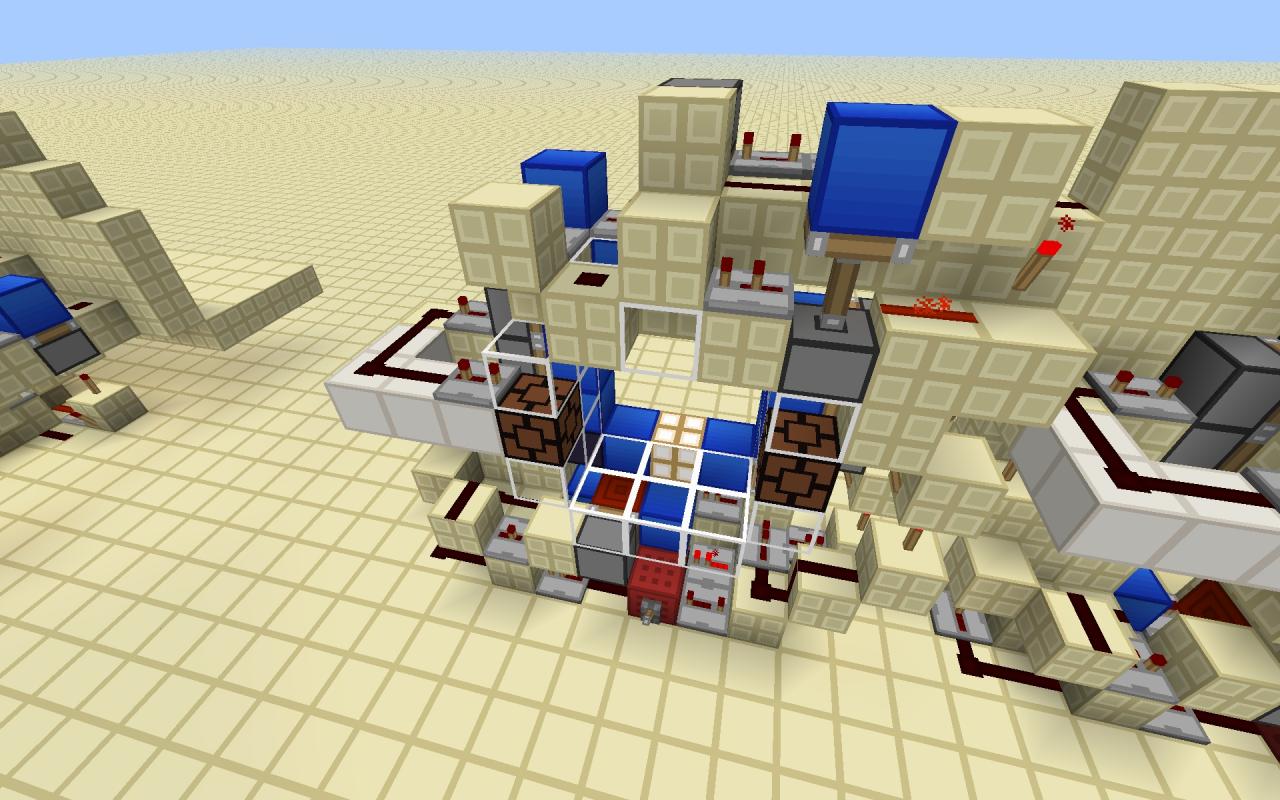 3x3 piston door Minecraft Map