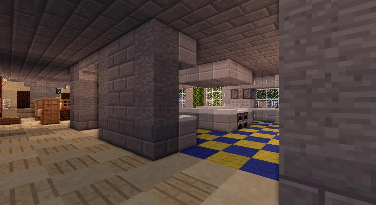 The beautiful house on the plot map. Minecraft Map
