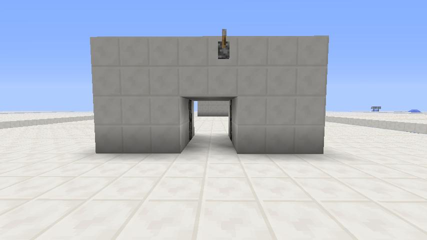 flush with the wall piston door Minecraft Map