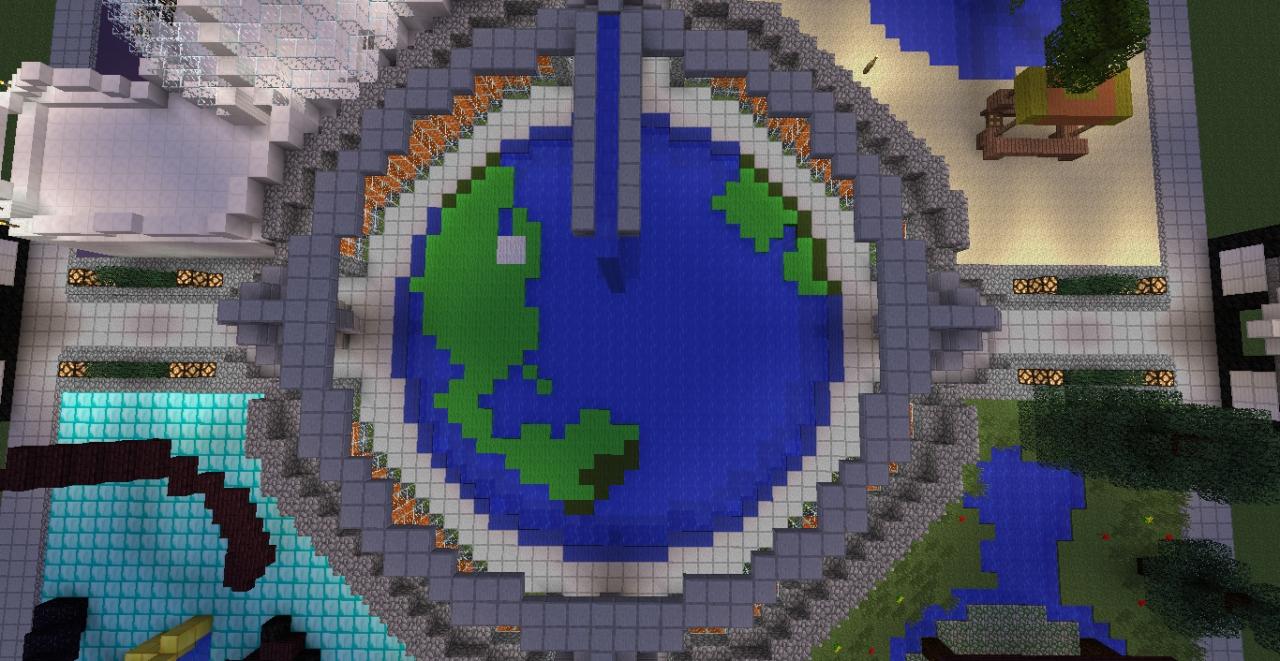 Four corners spawn for PMC Minecraft Map