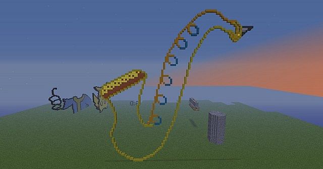 Saxaphone Pixel Minecraft Map